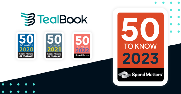 TealBook Named to Spend Matters 50 Providers to Know 2023