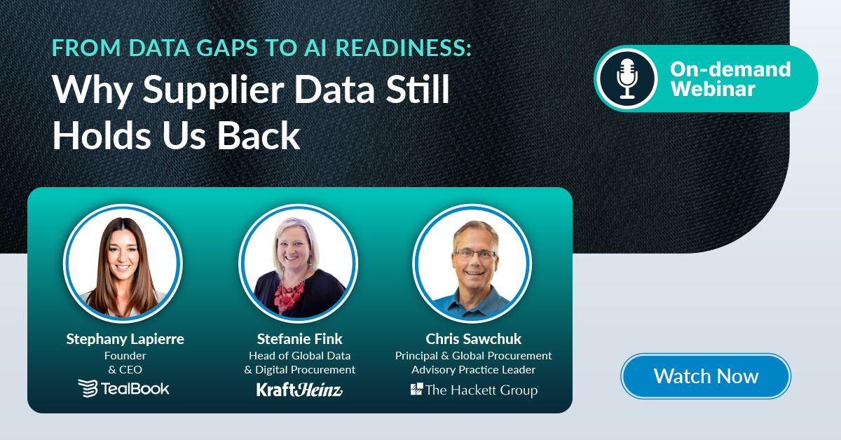 Why Supplier Data Still Holds Us Back – Insights from Kraft Heinz